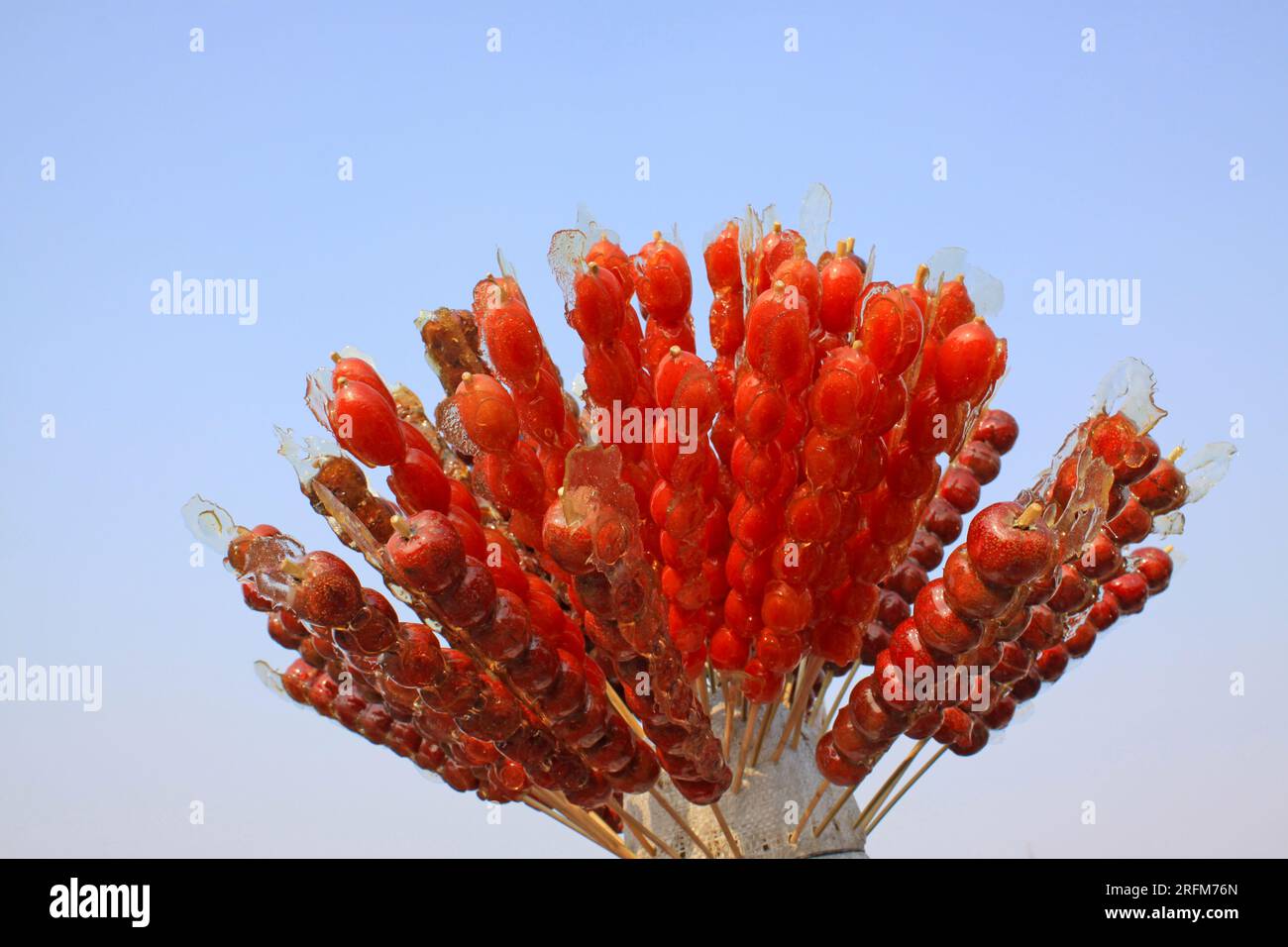 closeup of ice-sugar gourd, in the blue sky Stock Photo - Alamy