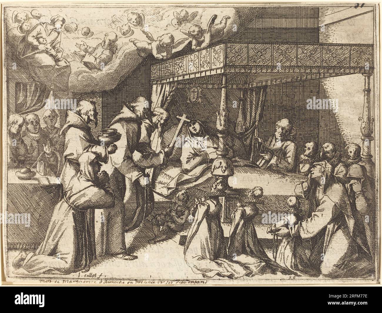 "Jacques Callot, Death of the Queen, 1612, etching, R.L. Baumfeld ...