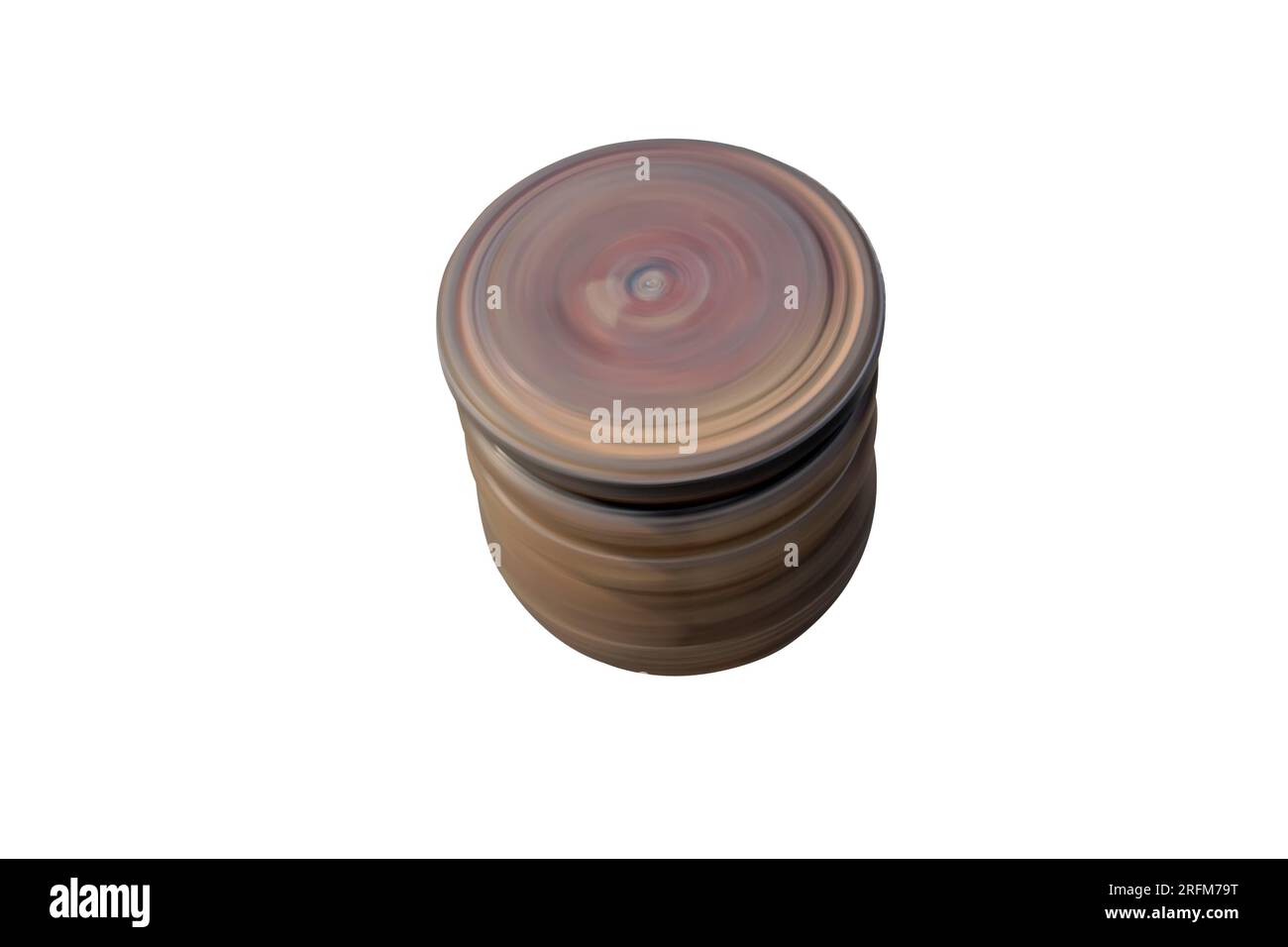 high speed rotating gyro in white background Stock Photo - Alamy