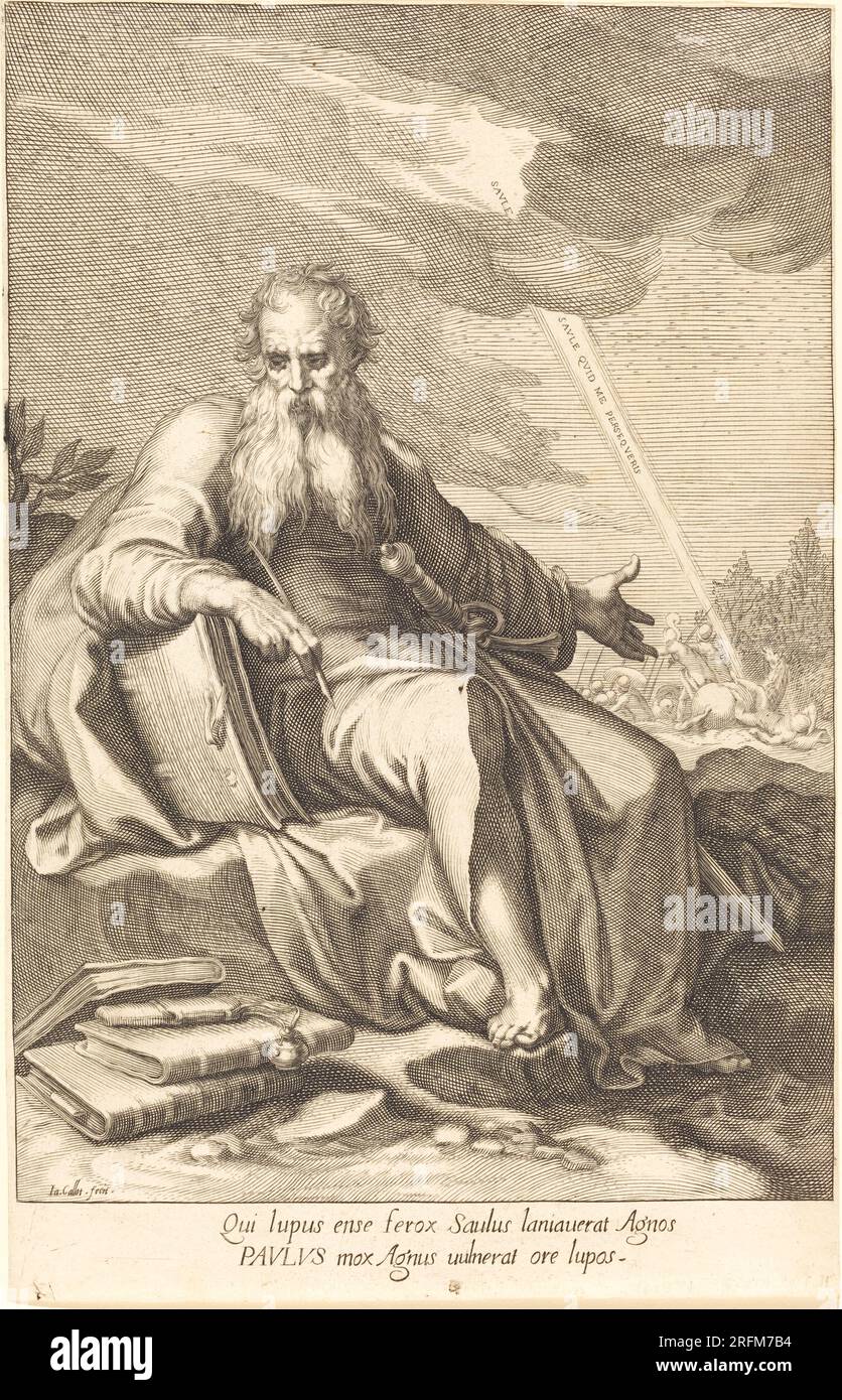 "Jacques Callot, Saint Paul, Seated, engraving, R.L. Baumfeld ...