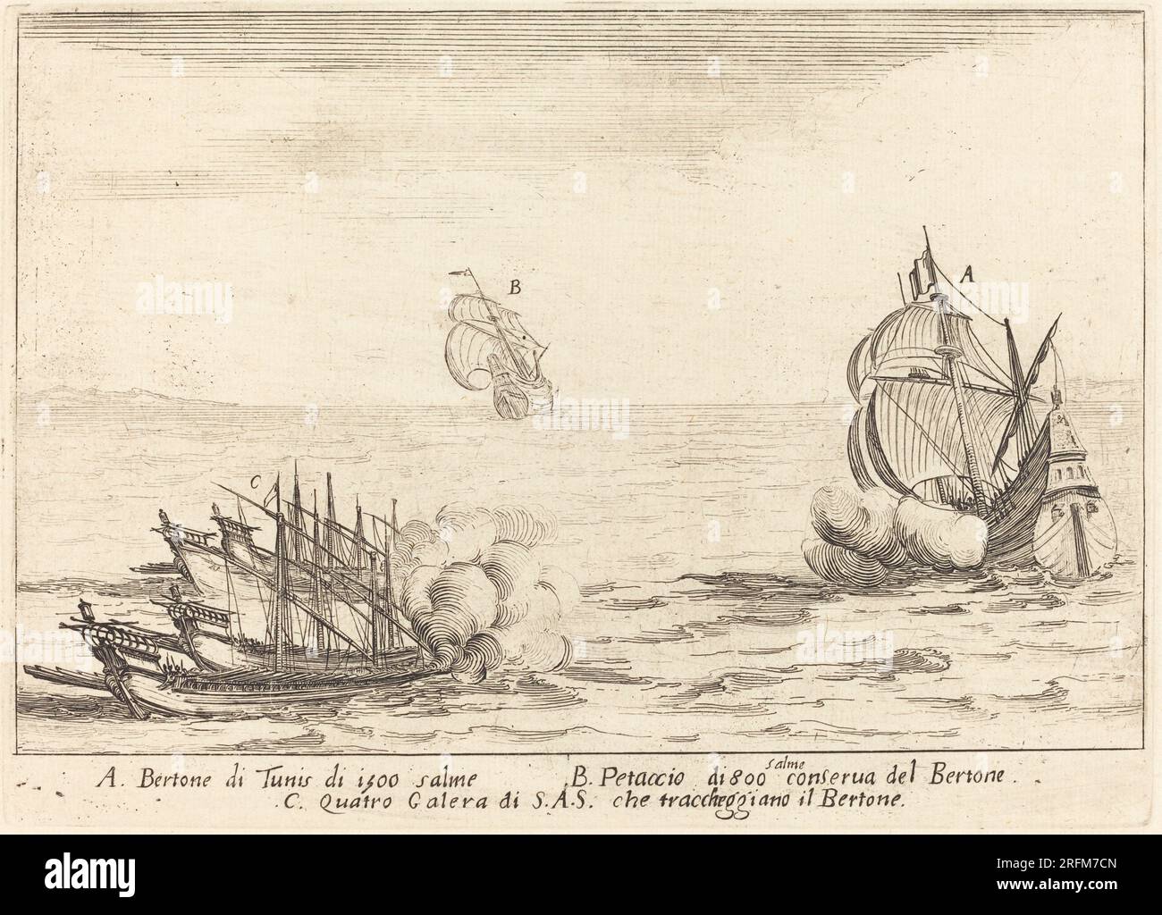 "Jacques Callot, The Attack, 1617, etching, R.L. Baumfeld Collection ...