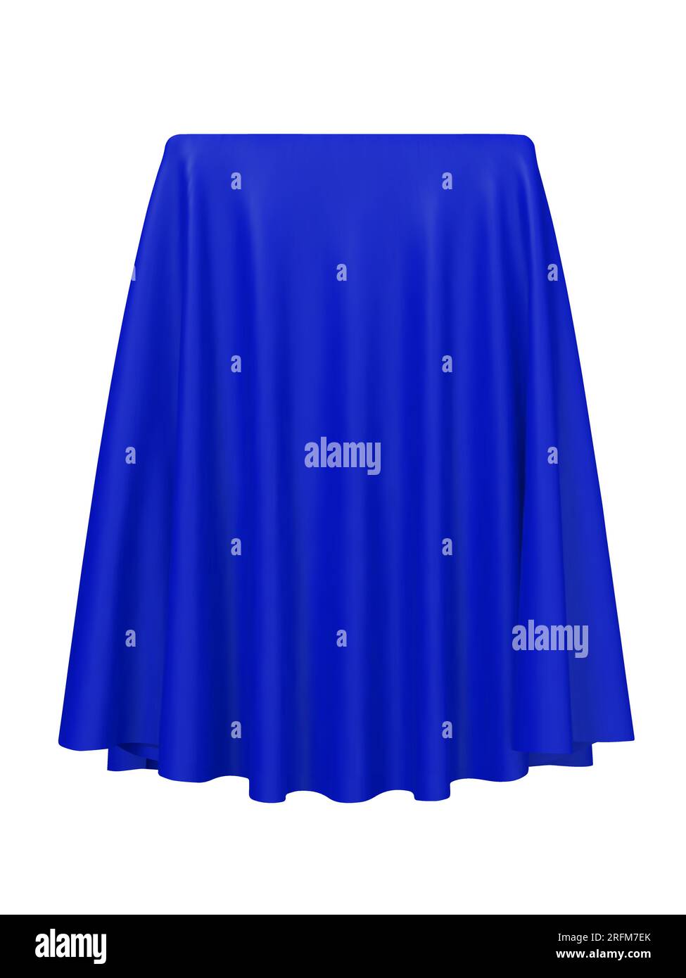 Blue fabric covering a cube or rectangular shape Stock Vector Image ...