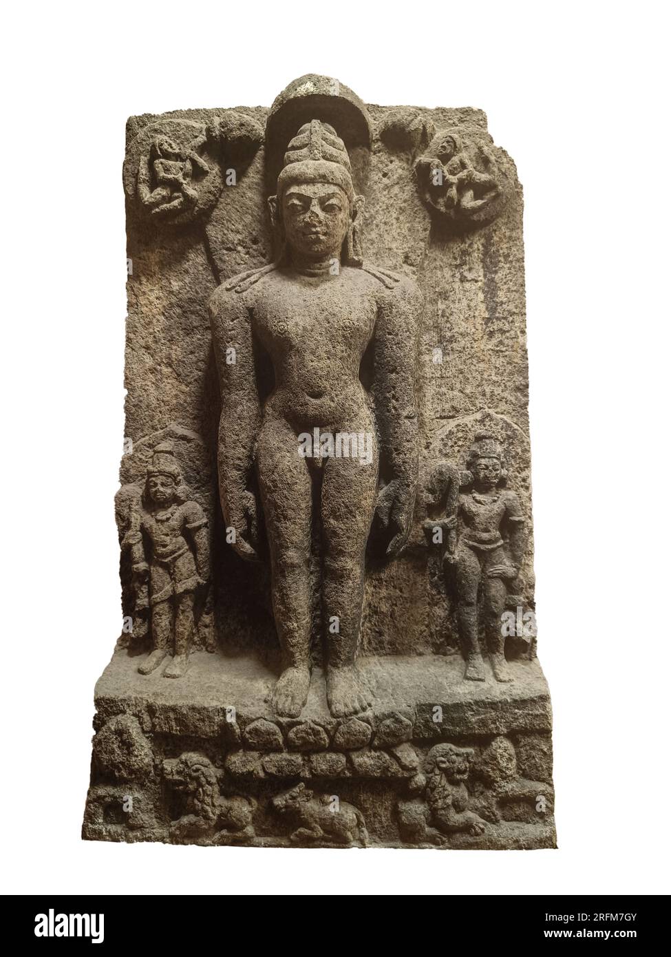 Rishabhnath, 1st Tirthankar, Podasingidi, 9th century AD Stock Photo ...
