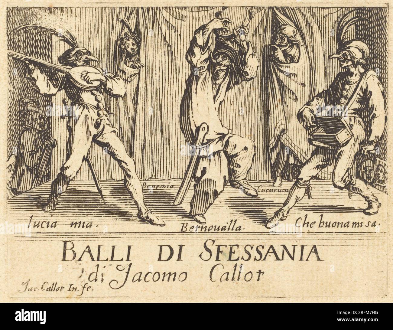 "Jacques Callot, Frontispiece for "Balli di Sfessania", c. 1622 ...