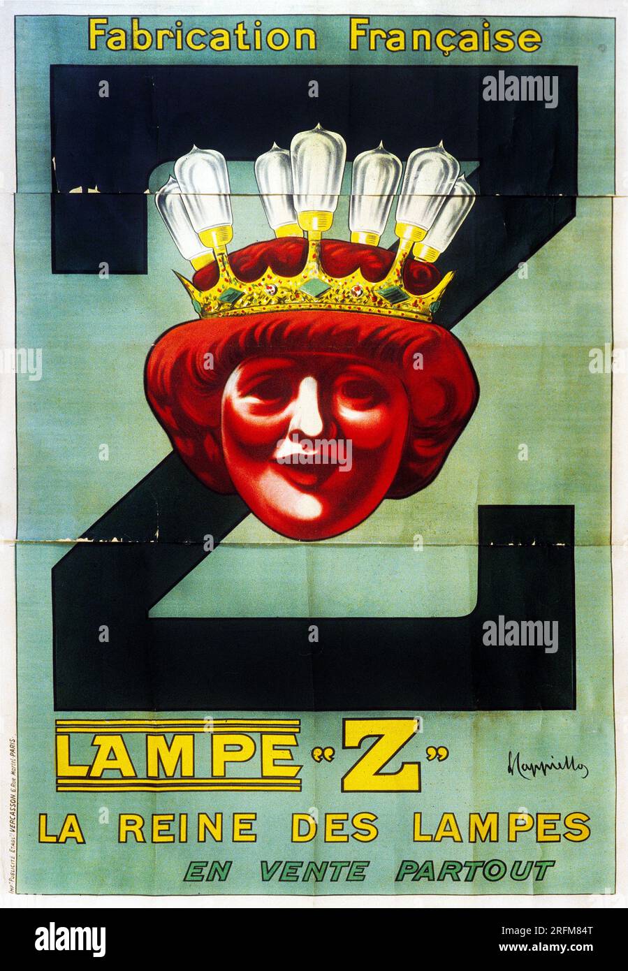 Light bulb advertisement - Lampe "Z" la reine des lampes. Fabrication ...