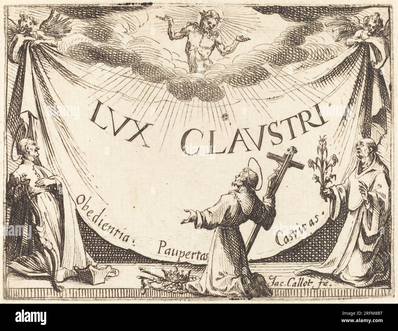 "Jacques Callot, Frontispiece for "The Light of the Cloister", 1628 ...