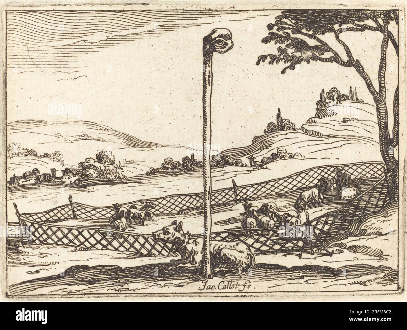 "Jacques Callot, The Vigilant Eye, 1628, etching, R.L. Baumfeld ...