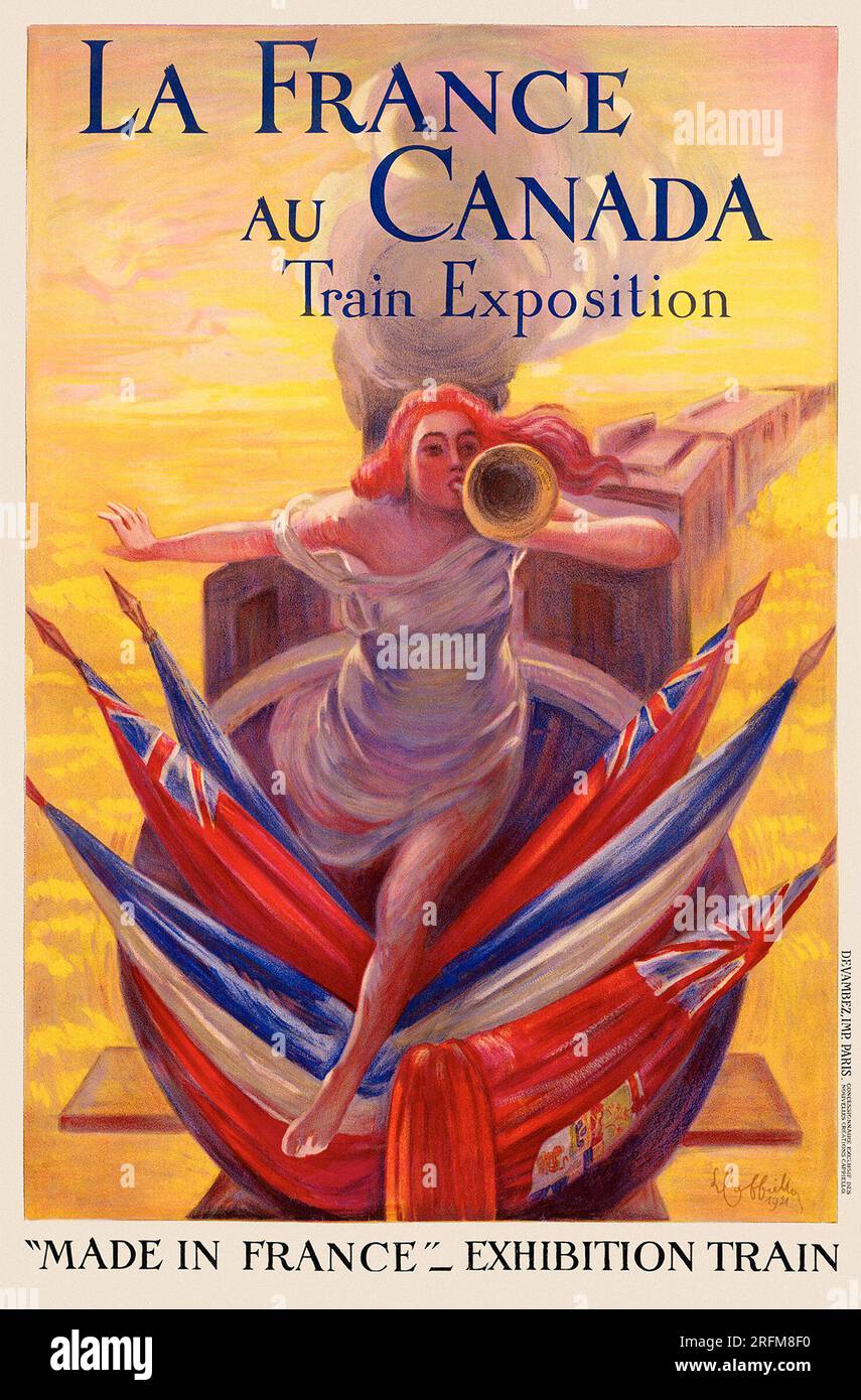 La France Au Canada Train Exposition, France 1921 - Vintage ...