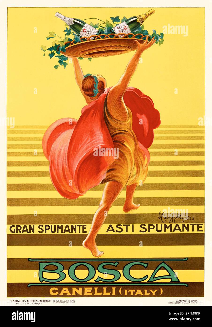 Bosca Asti Spumante Champagne, Italy 1925 - Vintage advertisement ...