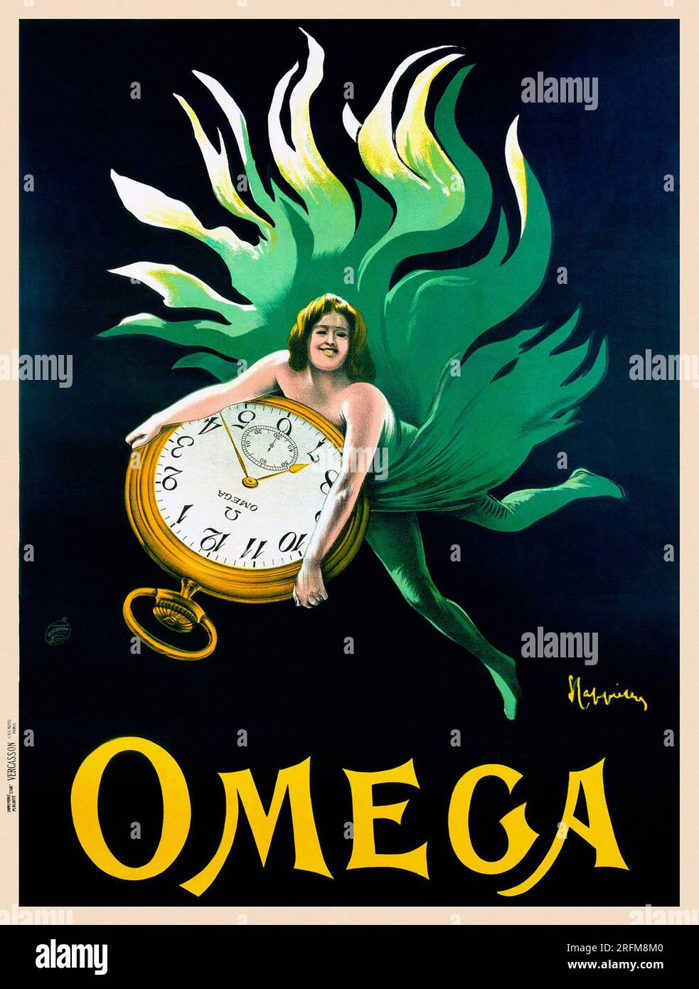 Omega Watches – Vintage advertisement poster by Leonetto Cappiello ...
