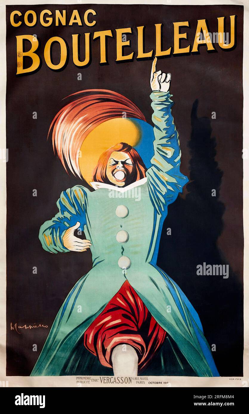 Vintage alcohol poster - LEONETTO CAPPIELLO 1875-1942 - Cognac ...