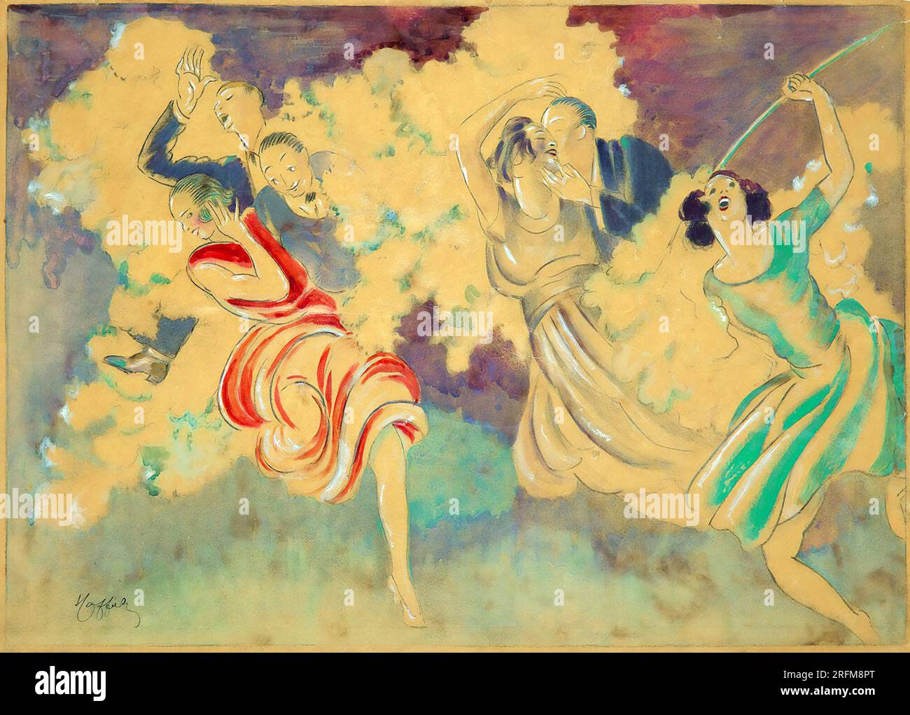 Le Printemps - Maquette (sketch). Vintage advertisement poster by ...