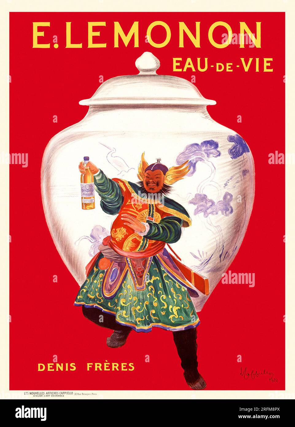 E. Lemonon Brandy Eay de vie, Denis Freres - Vintage alcohol ...