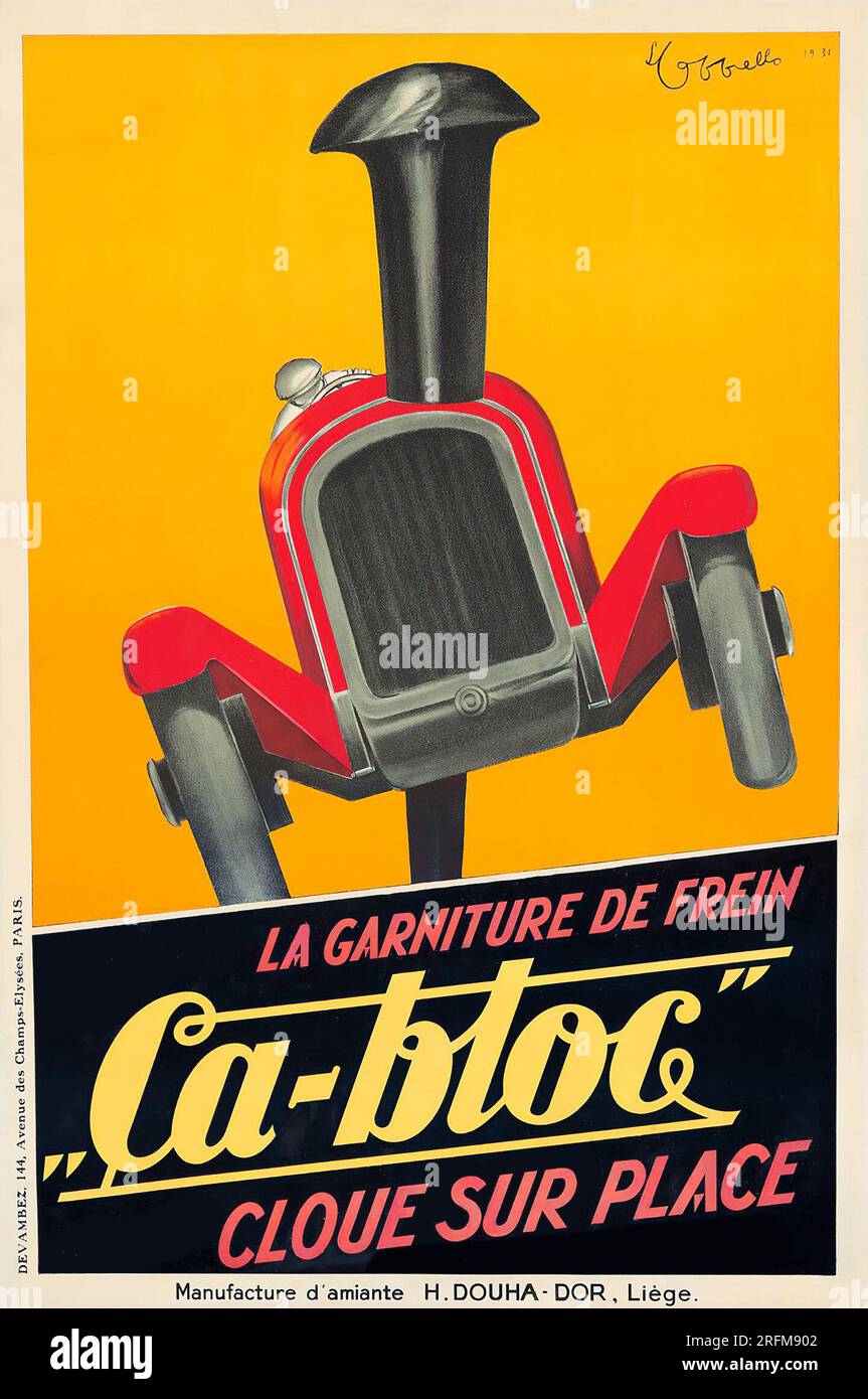 Vintage advertisement poster by Leonetto Cappiello - Ca-bloc” was an ...