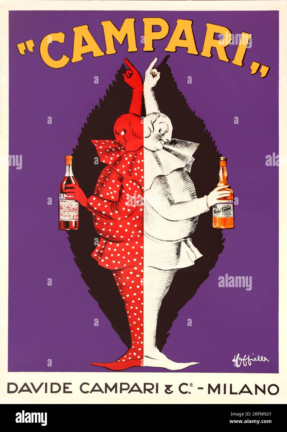 Campari - Vintage advertisement poster by Leonetto Cappiello 1921 Stock ...