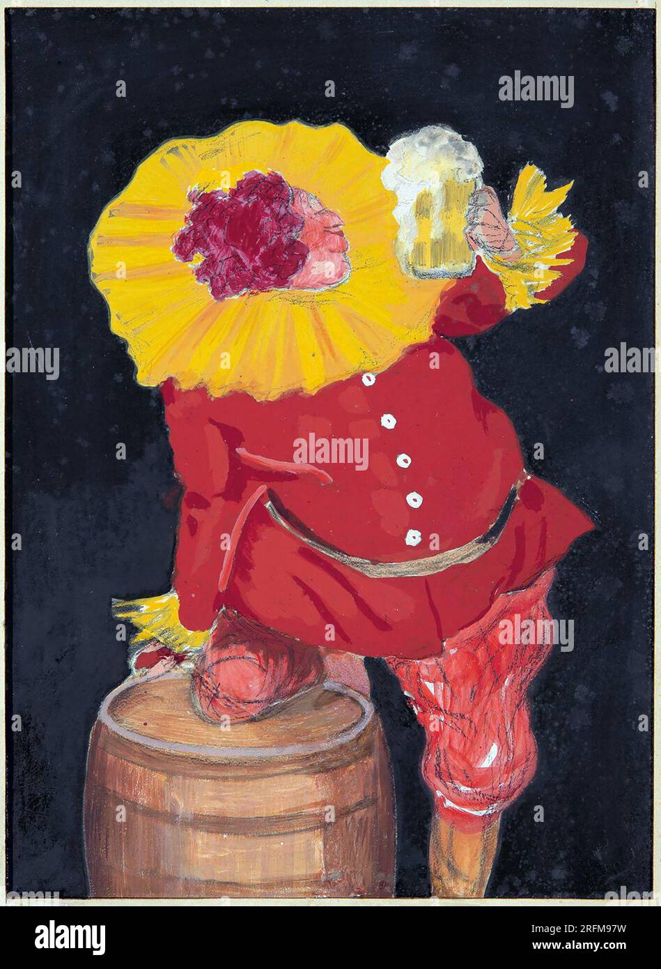 Birra Wührer - Maquette (sketch). Leonetto Cappiello illustration, 1923 ...