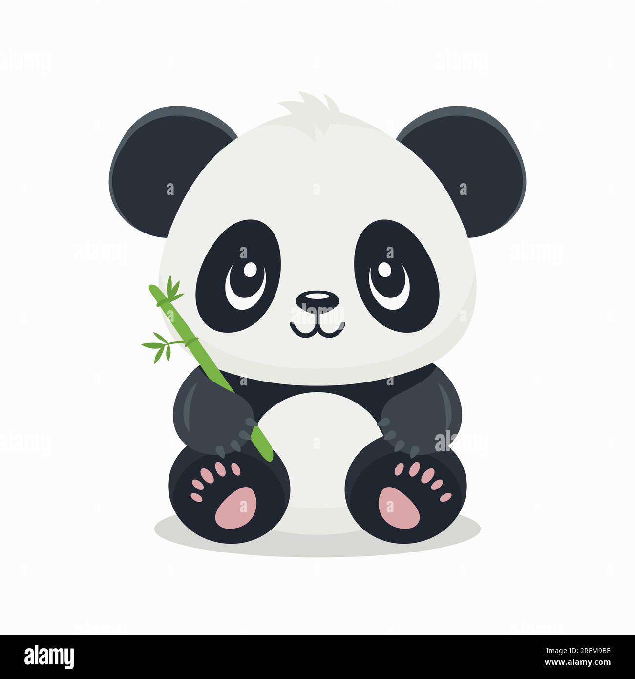 Cute Animated Panda Bear Cute Panda Bear Sleeps On A Tree Branch,