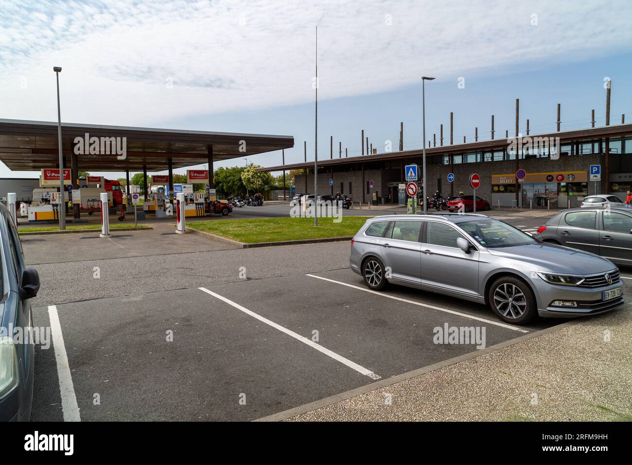 Aire De La Baie De Somme, Shell France Stock Photo - Alamy