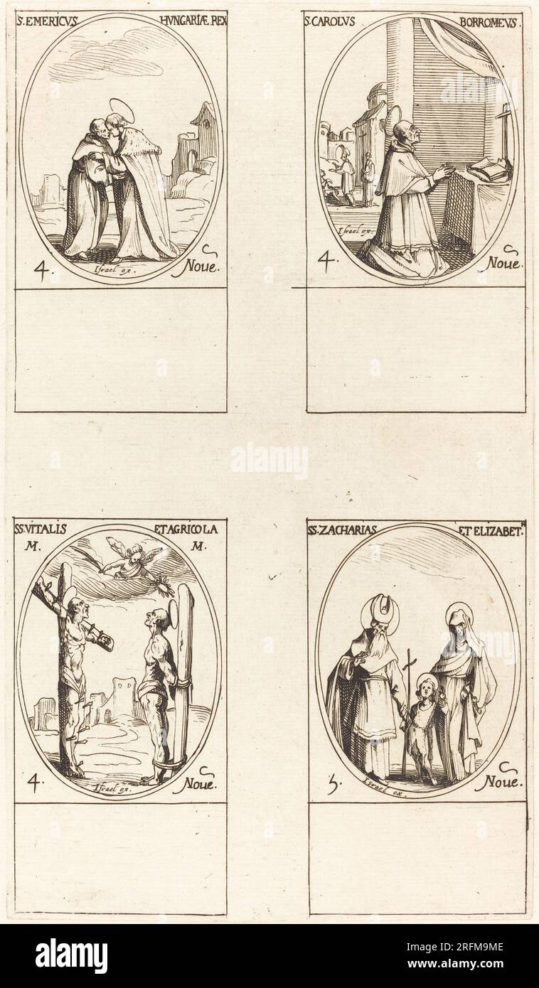 "Jacques Callot, St. Emeric; St. Charles Borromeo; St. Vitalis ...