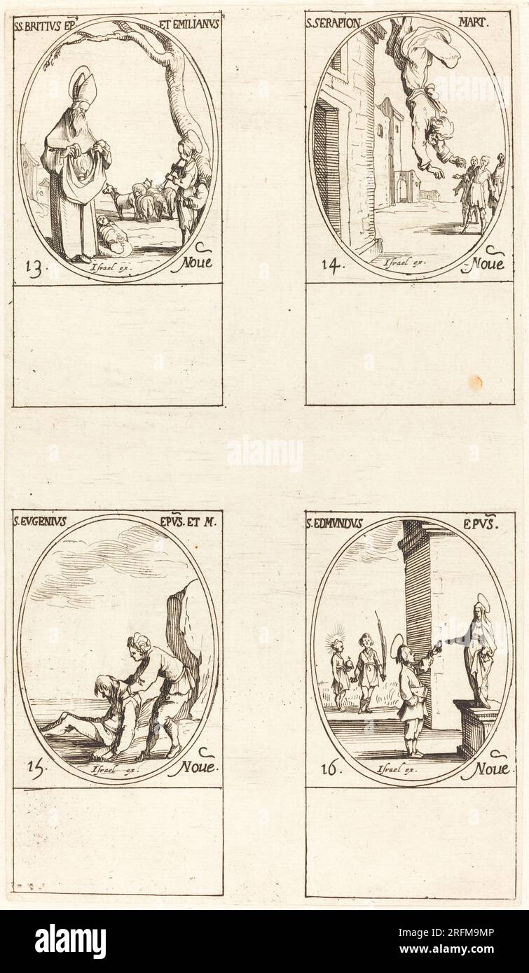 "Jacques Callot, St. Brice; St. Serapion; St. Eugenius; St. Edmund ...