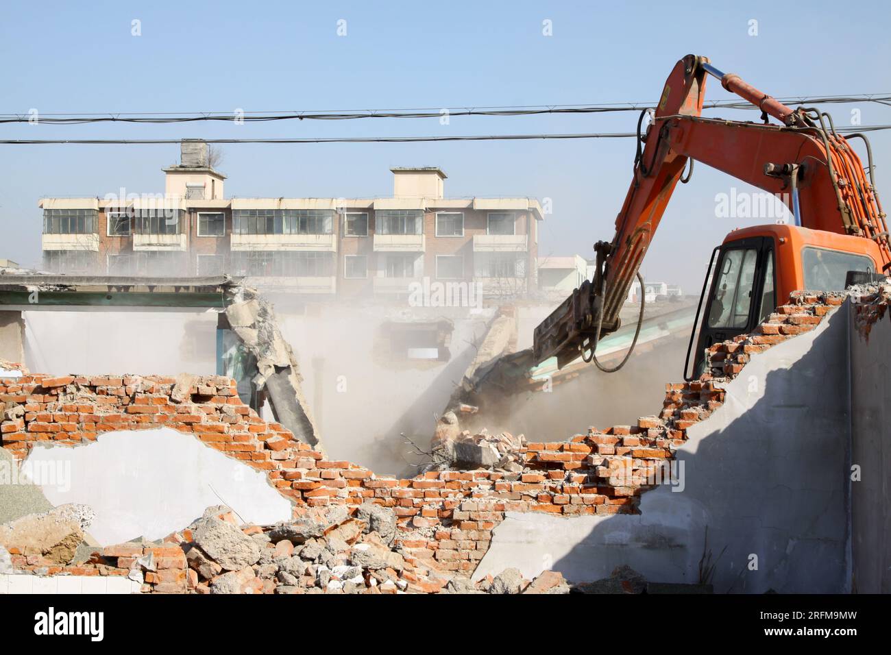 Concrete rubble demolition china hi-res stock photography and images ...