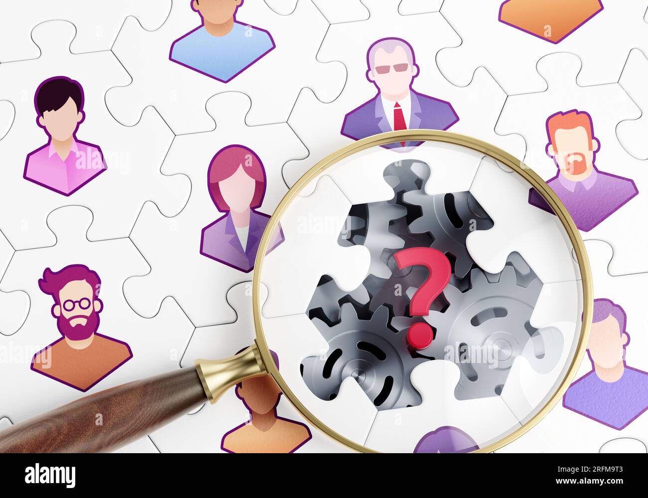 HR Management - In Searching for an Employee Stock Photo - Alamy