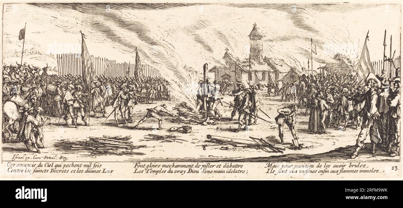 "Jacques Callot, The Stake, c. 1633, etching, R.L. Baumfeld Collection ...