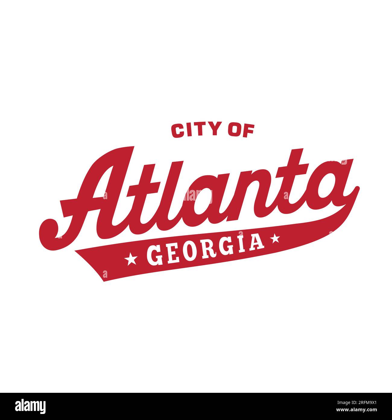 Atlanta, Georgia lettering design. Atlanta typography design. Vector ...