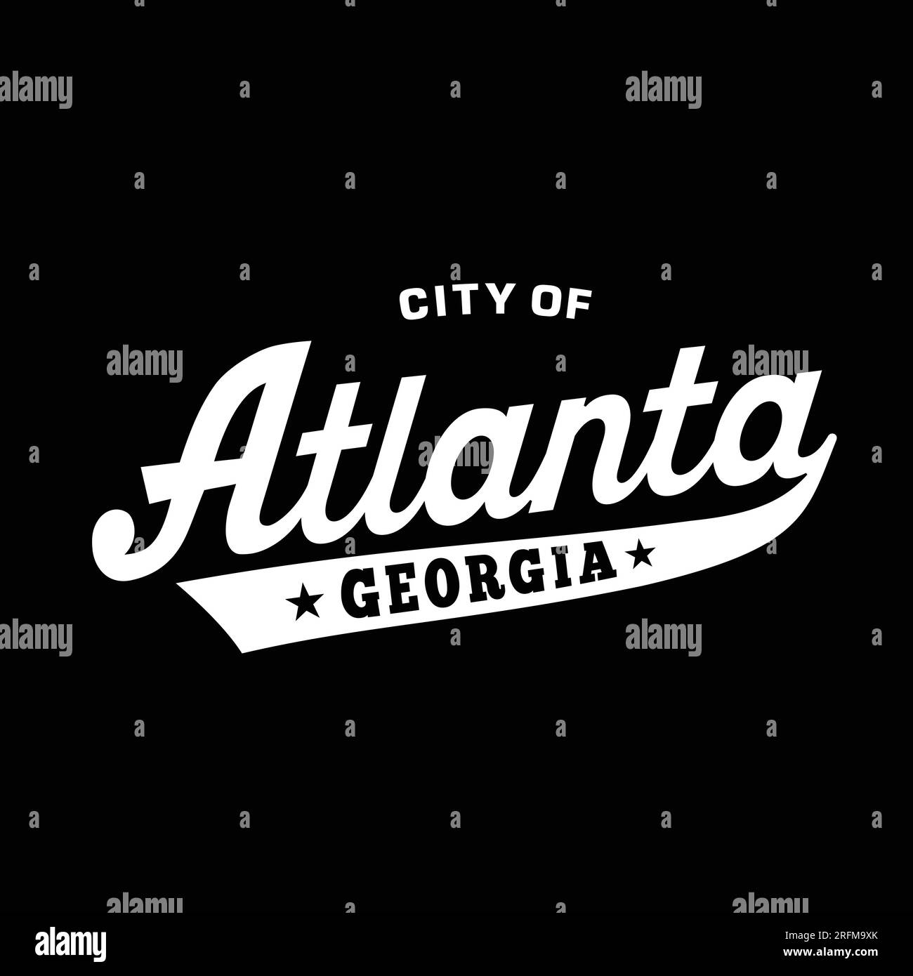 Atlanta, Georgia lettering design. Atlanta typography design. Vector ... Atlanta, Georgia lettering design. Atlanta typography design. Vector ...