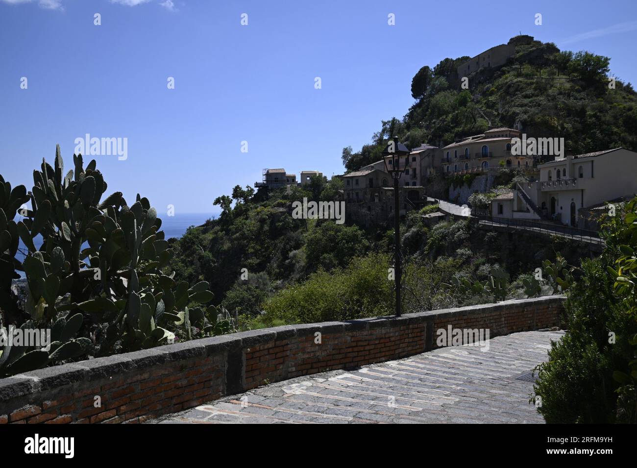 Rural landscape with scenic view of Monte Calvario an ancient hermitage ...