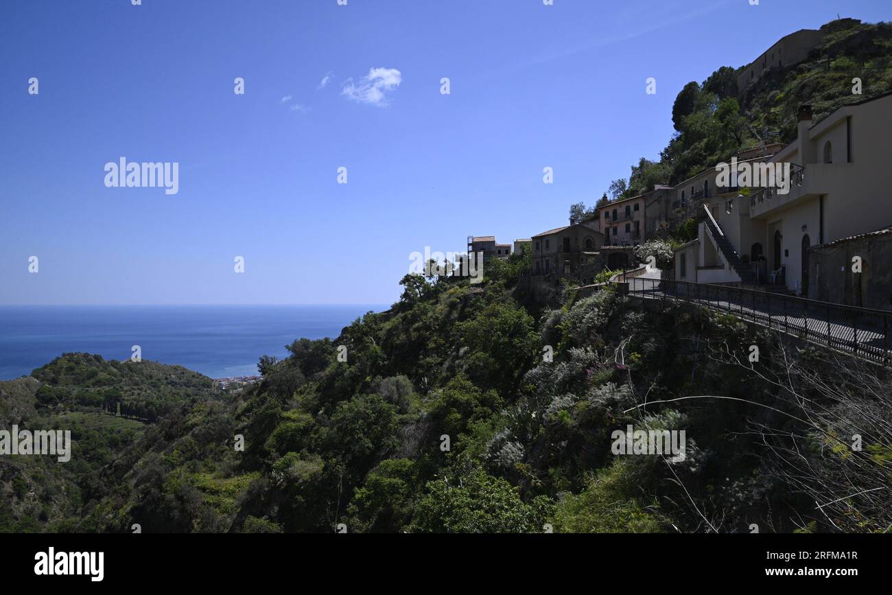 Rural landscape with scenic view of Monte Calvario an ancient hermitage ...