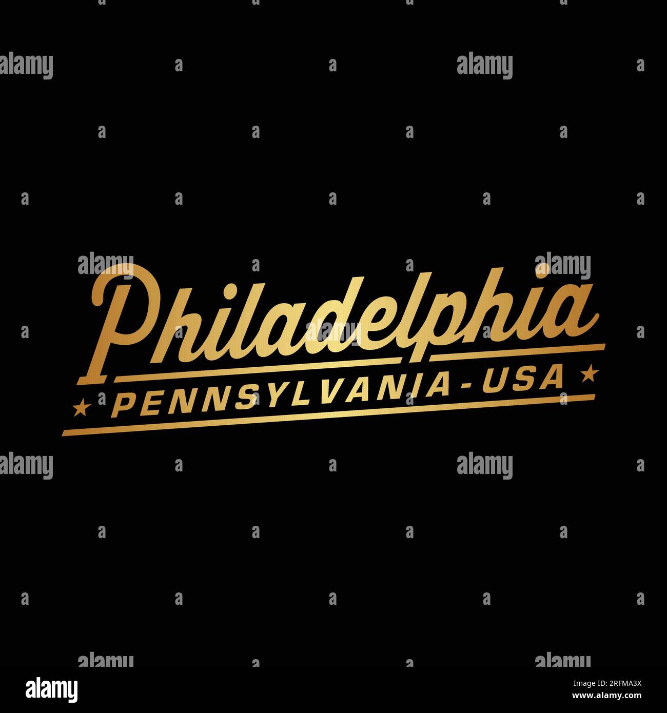 Philadelphia lettering design. Philadelphia, Pennsylvania typography ...