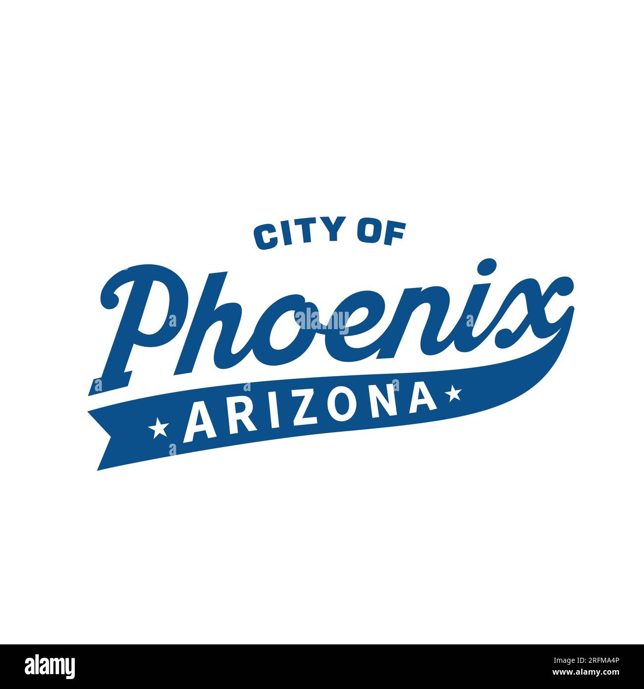 City of Phoenix lettering design. Phoenix, Arizona typography design ...