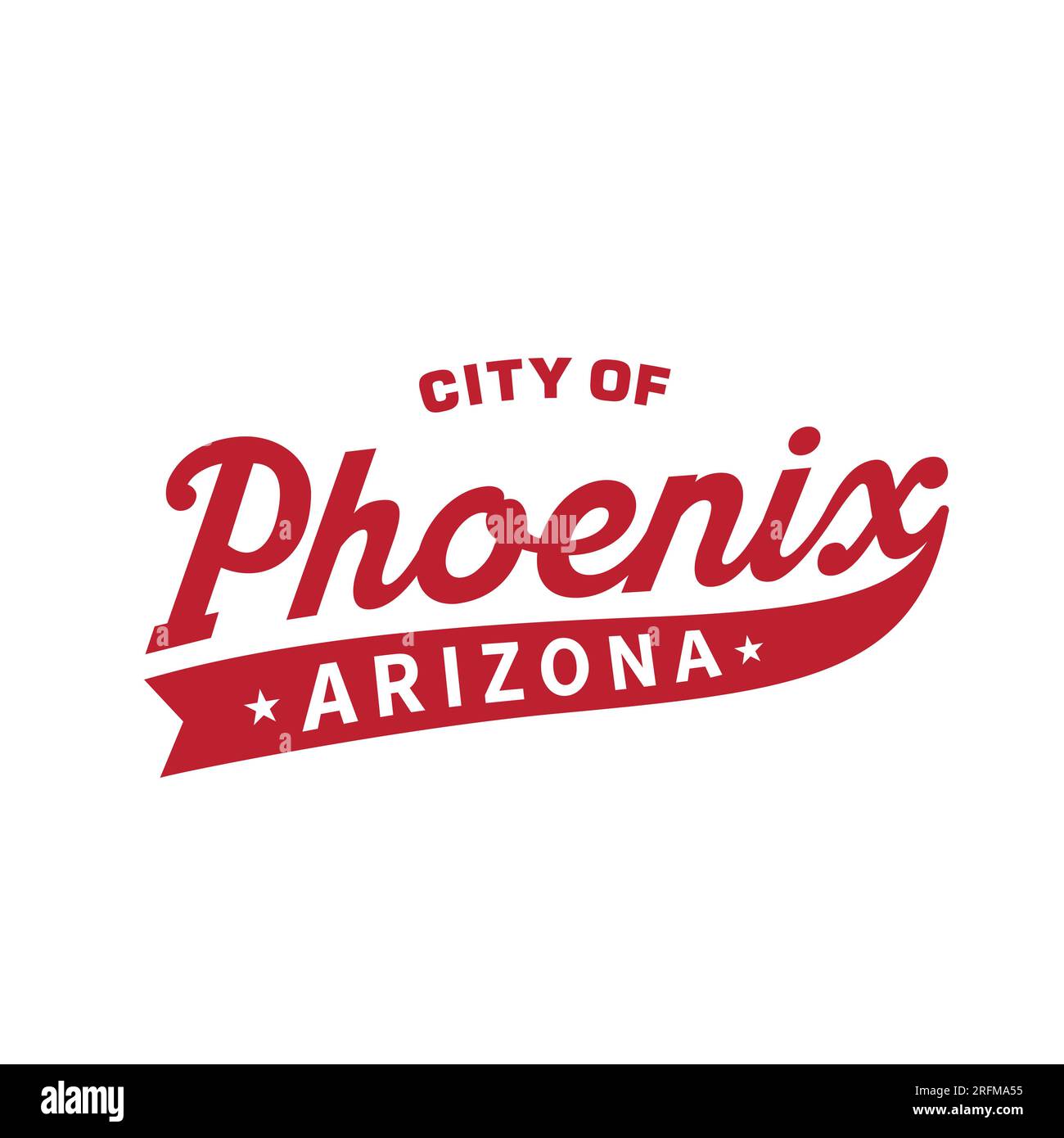 City of Phoenix lettering design. Phoenix, Arizona typography design ...