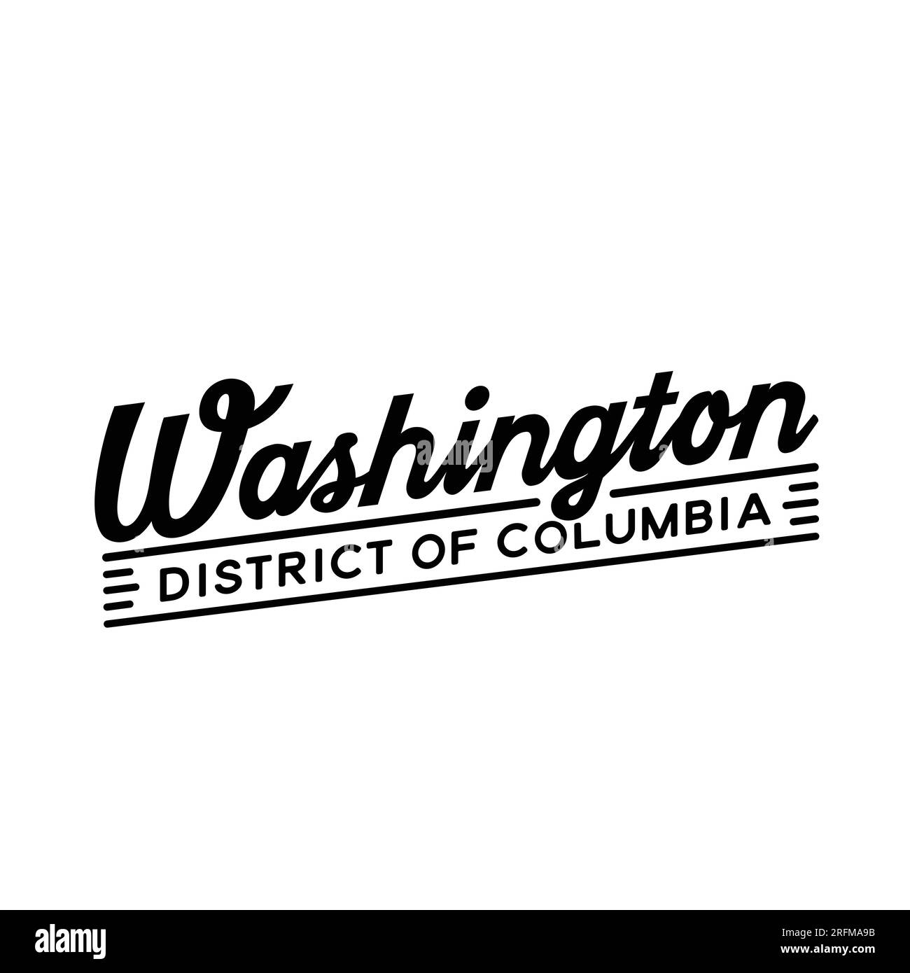 Washington lettering design. Washington, D.C. typography design. Vector ...