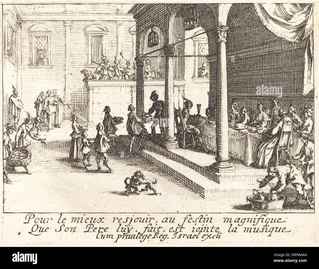 "Jacques Callot, The Feast, etching, R.L. Baumfeld Collection, 1969.15. ...