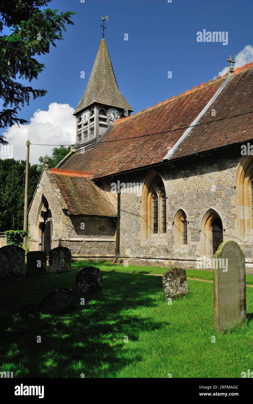 St Andrew's church, Wootton Rivers, Wiltshire, England Stock Photo - Alamy