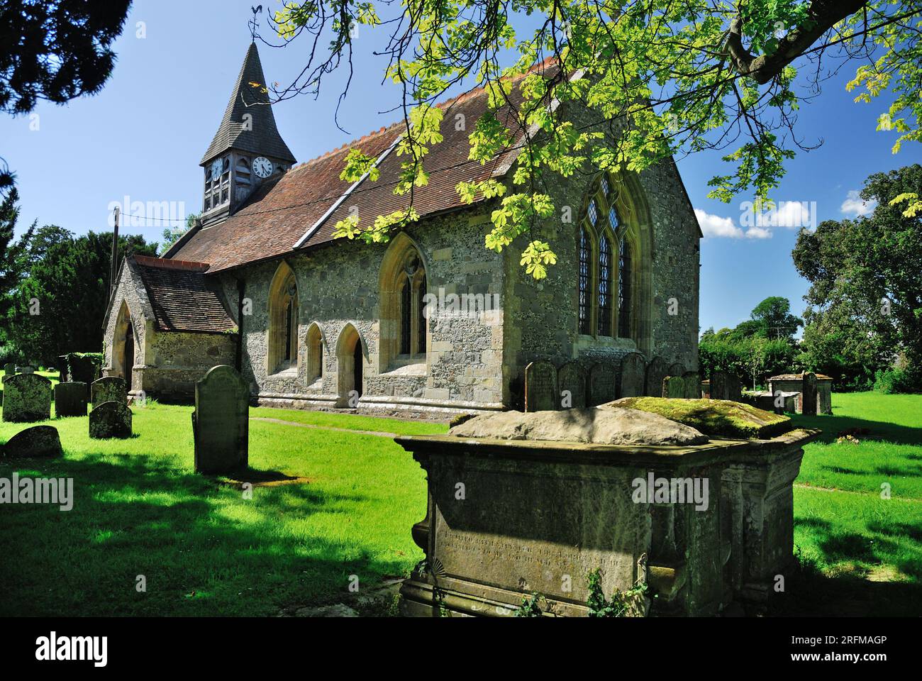 St Andrew's church, Wootton Rivers, Wiltshire, England Stock Photo - Alamy