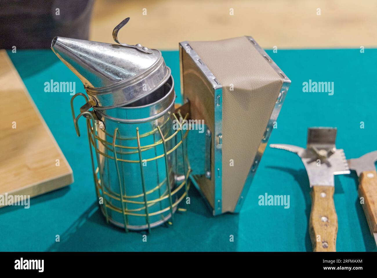 Beehive Smoker Tool Air Bellow for Beekeeping Stock Photo - Alamy
