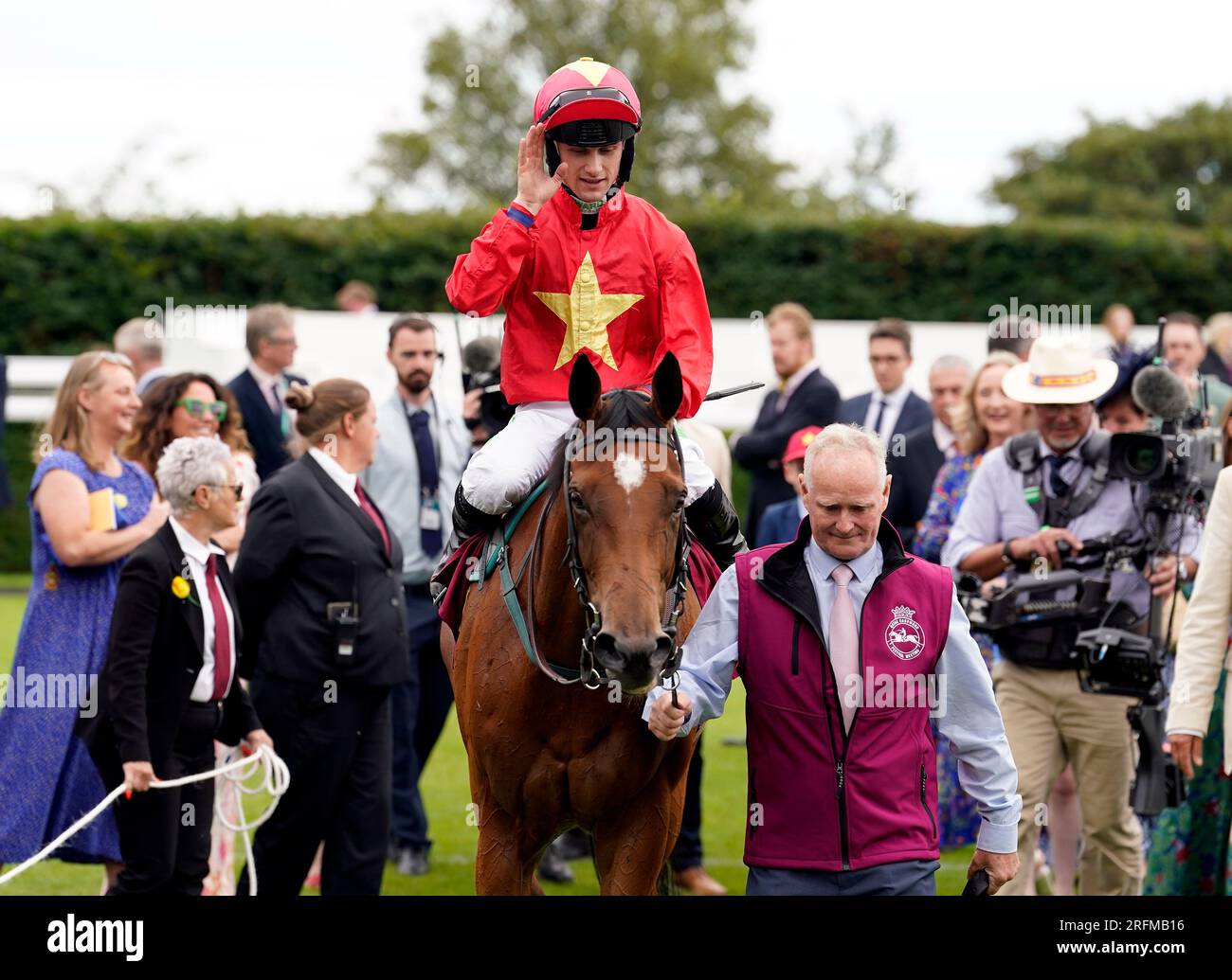 Highfield Princess and jockey Jason Hart after winning the King George ...