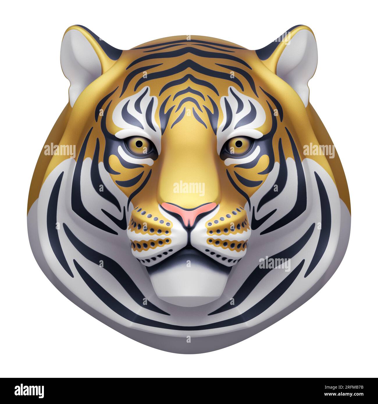 Silver tiger head hi-res stock photography and images - Alamy