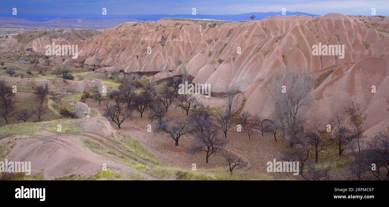 Turquie, Cappadoce, paysage naturel classé au patrimoine de l' UNESCO ...