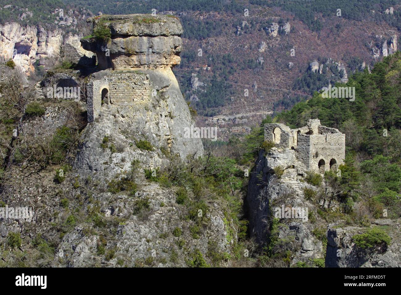 France, Aveyron department, Veyreau, Saint-Michel hermitage, Madasse ...