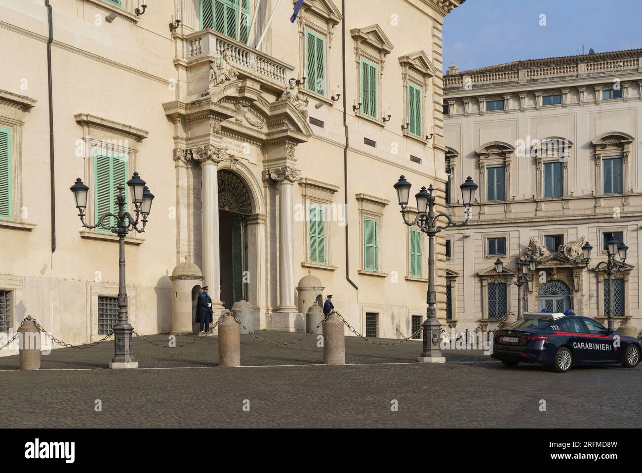 Italy, Rome, Piazza del Quirinale, presidential residence Stock Photo ...