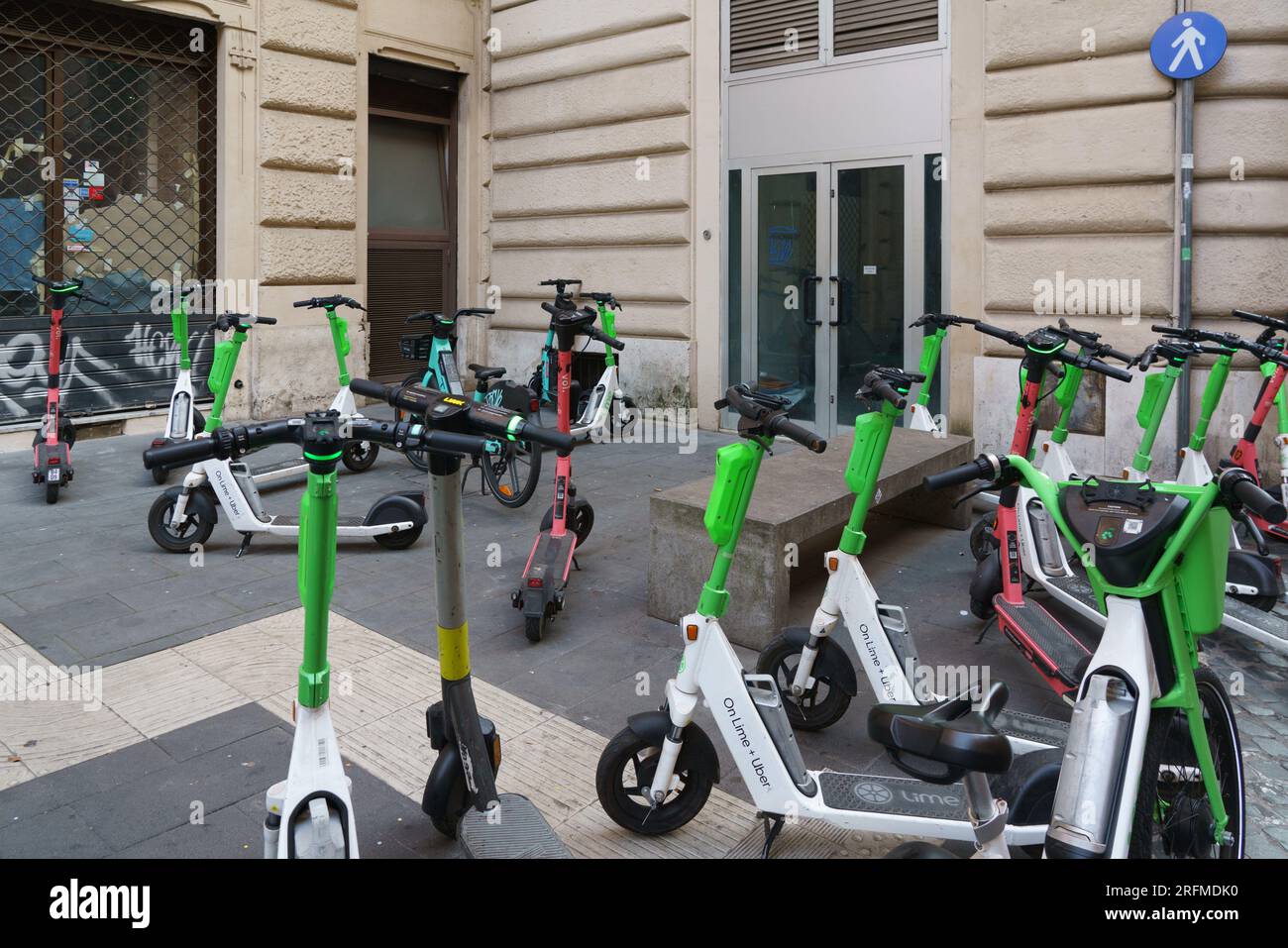Rome electric scooters hi-res stock photography and images - Alamy