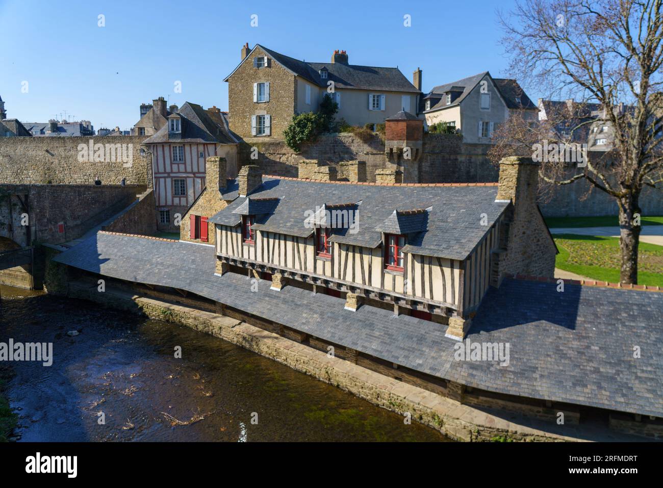 France, Brittany region (Bretagne), Morbihan, Vannes, the Marle river ...