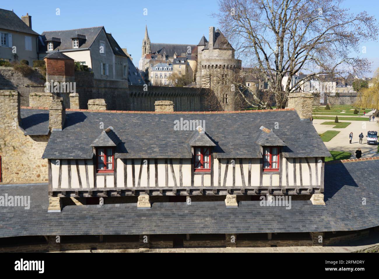France, Brittany region (Bretagne), Morbihan, Vannes, the Marle river ...