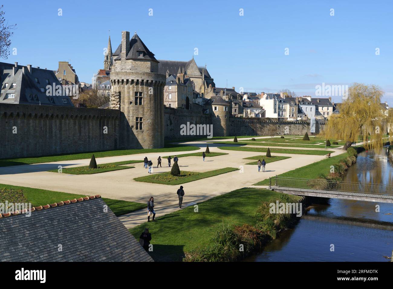 France, Brittany region (Bretagne), Morbihan, Vannes, the Marle river ...