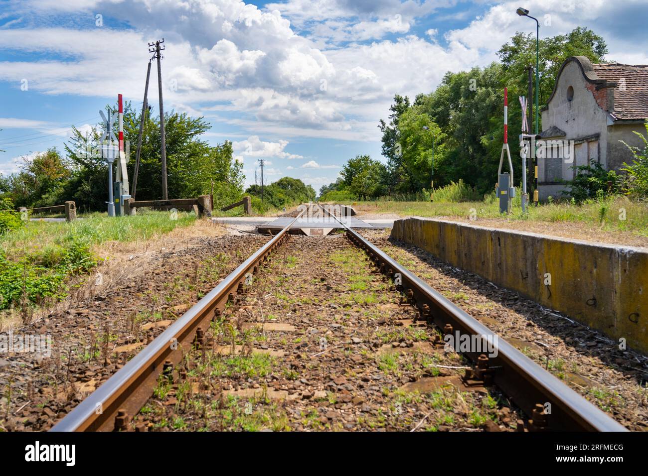 Abandoned railway railroad rail rails hi-res stock photography and ...