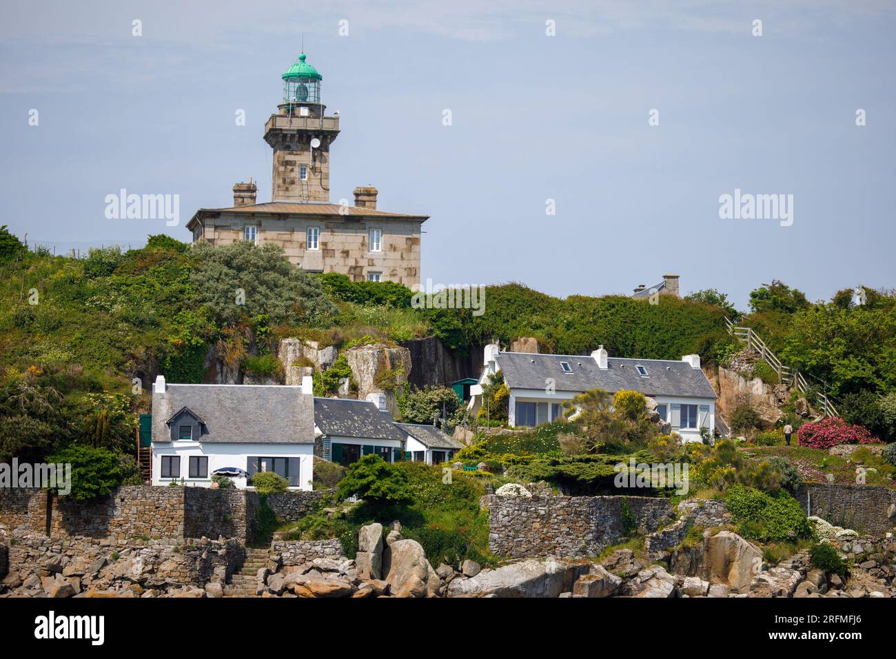 France, Normandy region, Manche, Chausey, in front of Granville, Grande ...